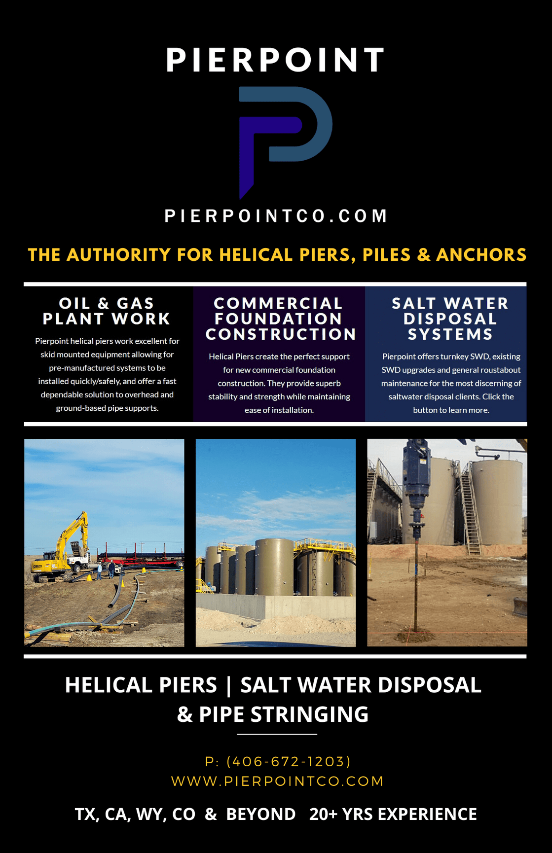 Welcome to the Pierpoint, LLC Helical Pier/Pile, SWD & Pipeline Blog ...