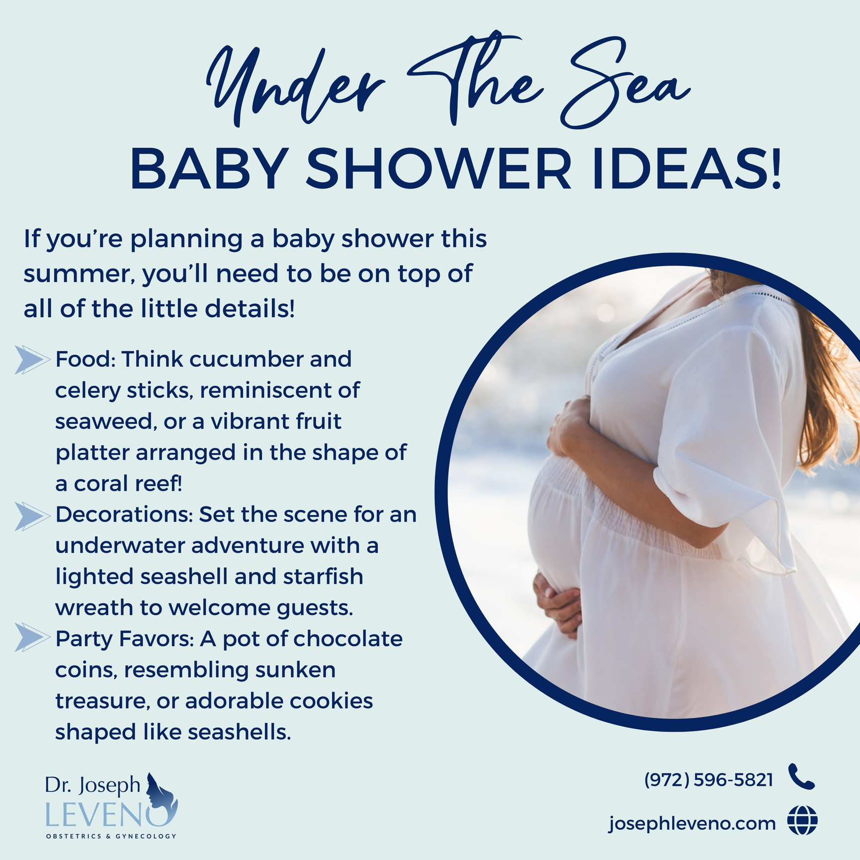 Summer baby shower ideas in Plano, Tx - Dr. Joseph Leveno